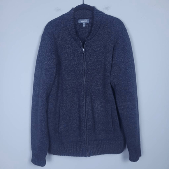 Bonobos | Sweaters | Bonobos Mens Full Zip Cardigan Sweater Large Blue ...